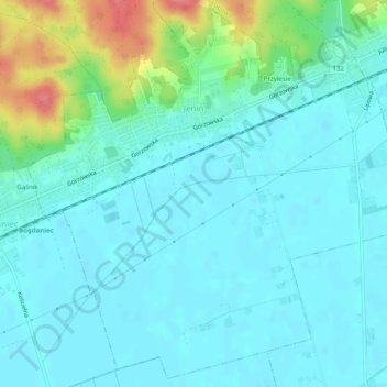 Jenin topographic map, elevation, terrain