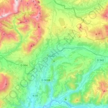 05000 topographic map, elevation, terrain