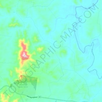 Sexton topographic map, elevation, terrain