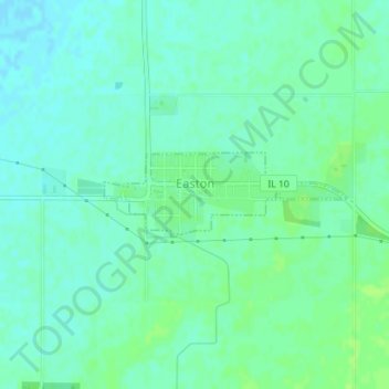 Easton topographic map, elevation, terrain