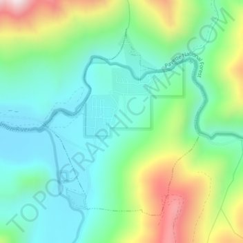 Yellow Pine topographic map, elevation, terrain