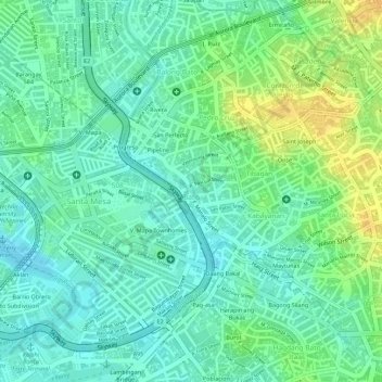 Batis topographic map, elevation, terrain
