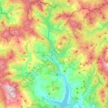 Pieve Santo Stefano topographic map, elevation, terrain