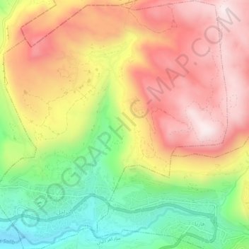 Hrajel topographic map, elevation, terrain