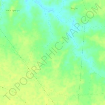 Muskara topographic map, elevation, terrain