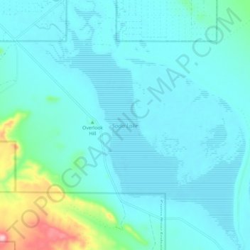Soda Lake topographic map, elevation, terrain