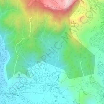 Malaeloa/Aitulagi topographic map, elevation, terrain