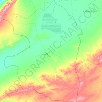 Nawa topographic map, elevation, terrain