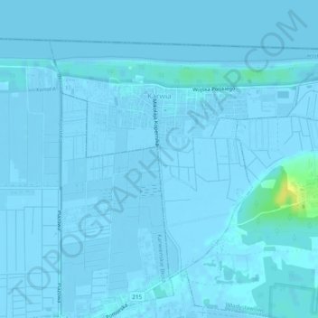 Karwia topographic map, elevation, terrain