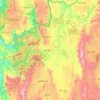 Pinlaung topographic map, elevation, terrain