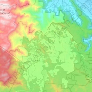 Julatten topographic map, elevation, terrain