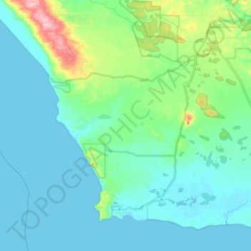 Windy Harbour topographic map, elevation, terrain