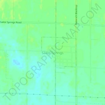 Sailor Springs topographic map, elevation, terrain