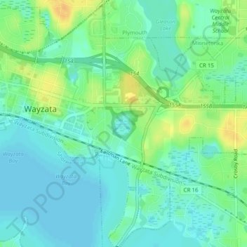 The Marsh Reserve topographic map, elevation, terrain