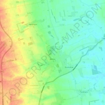 Welton CP topographic map, elevation, terrain