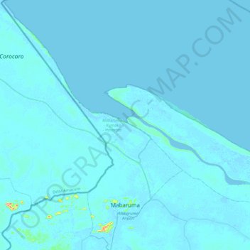 Mabaruma - Kumaka - Hosororo topographic map, elevation, terrain