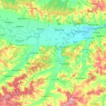 94501 topographic map, elevation, terrain