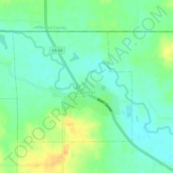 Chester topographic map, elevation, terrain