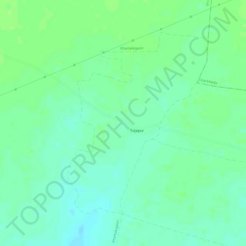 Tuljapur topographic map, elevation, terrain