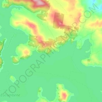 Old Adaminaby topographic map, elevation, terrain