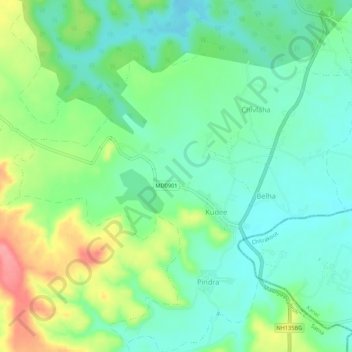 Kailashpur topographic map, elevation, terrain