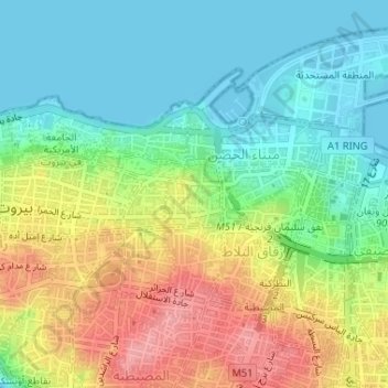 Kantari topographic map, elevation, terrain
