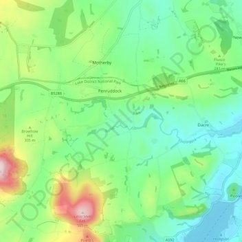Hutton topographic map, elevation, terrain
