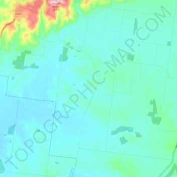Outtrim topographic map, elevation, terrain