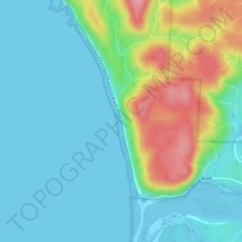 Rialto Beach topographic map, elevation, terrain