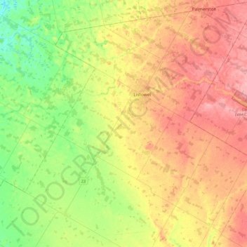 North Perth topographic map, elevation, terrain