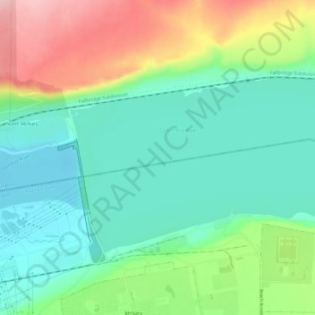 Columbia River topographic map, elevation, terrain