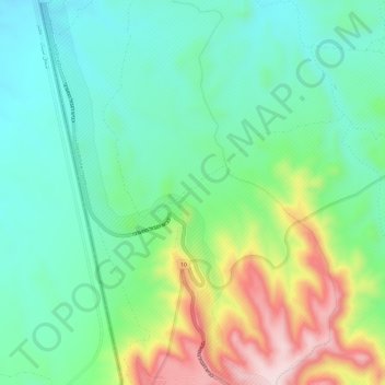 Kadesh Barnea topographic map, elevation, terrain