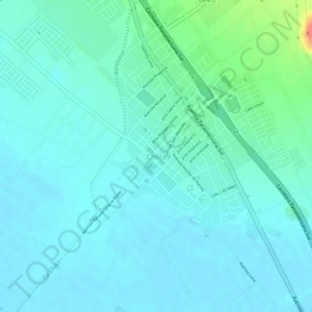 Plaza Mayor de Chilca topographic map, elevation, terrain