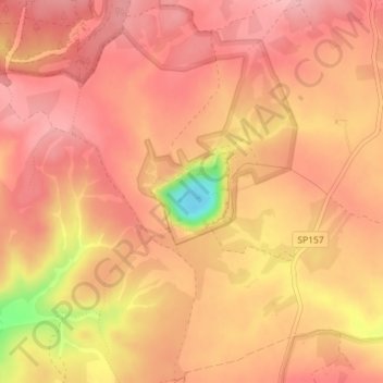 Pulo di Altamura topographic map, elevation, terrain