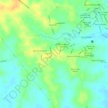 Parque de las Letras topographic map, elevation, terrain