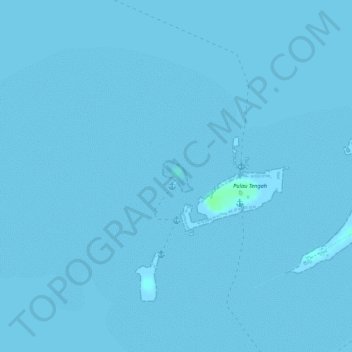 Pulau Kongsi Barat topographic map, elevation, terrain