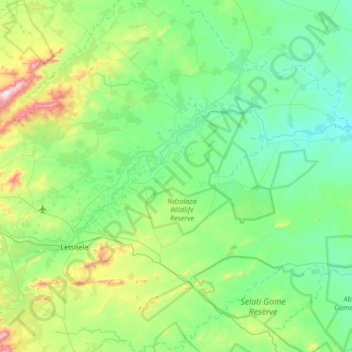 Groot - Letaba topographic map, elevation, terrain