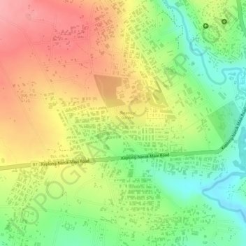 MAASAI MARA SEWERAGE topographic map, elevation, terrain