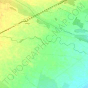 Irwell River topographic map, elevation, terrain