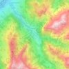 Kandersteg topographic map, elevation, terrain