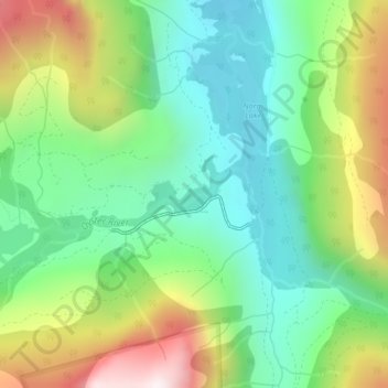 Oyster River topographic map, elevation, terrain