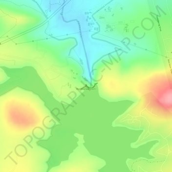 Roodeplaat Dam topographic map, elevation, terrain
