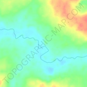 Asa topographic map, elevation, terrain