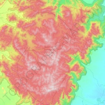 Simlipal National Park topographic map, elevation, terrain