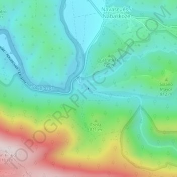 Benasa topographic map, elevation, terrain