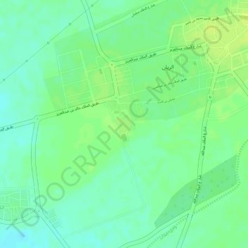 Al Rayyan Park topographic map, elevation, terrain