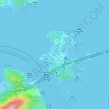 Tin Liu topographic map, elevation, terrain