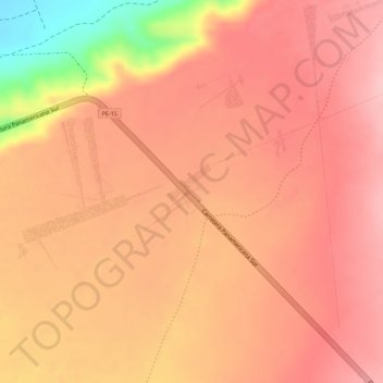 Lizard topographic map, elevation, terrain