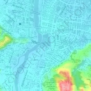 Rodelsa Circle topographic map, elevation, terrain