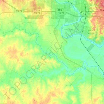Cedar Creek topographic map, elevation, terrain